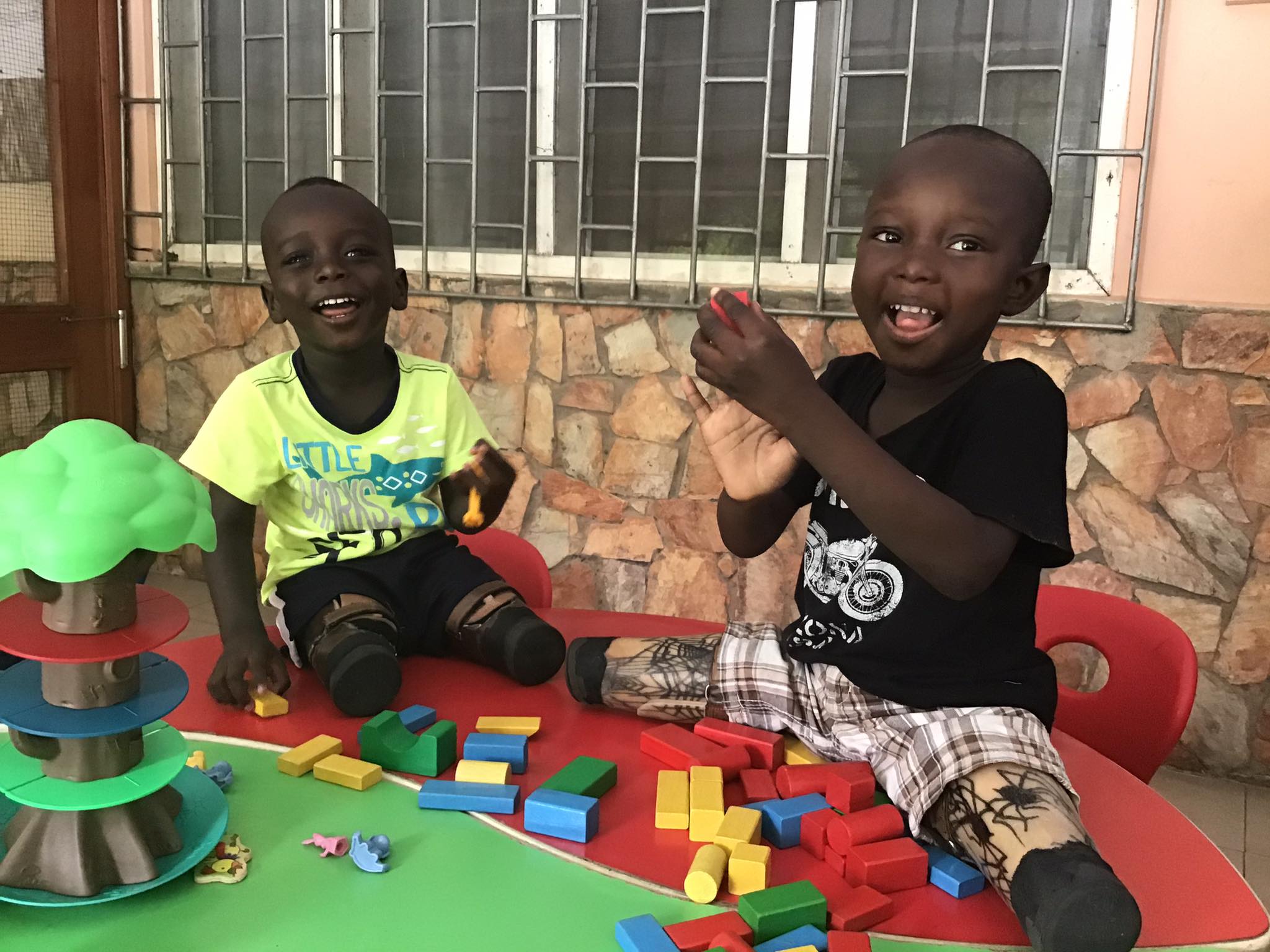 Two Prosthetic Legs : Two Bilateral Amputtee Boys (Kobby and Emmanuel ...